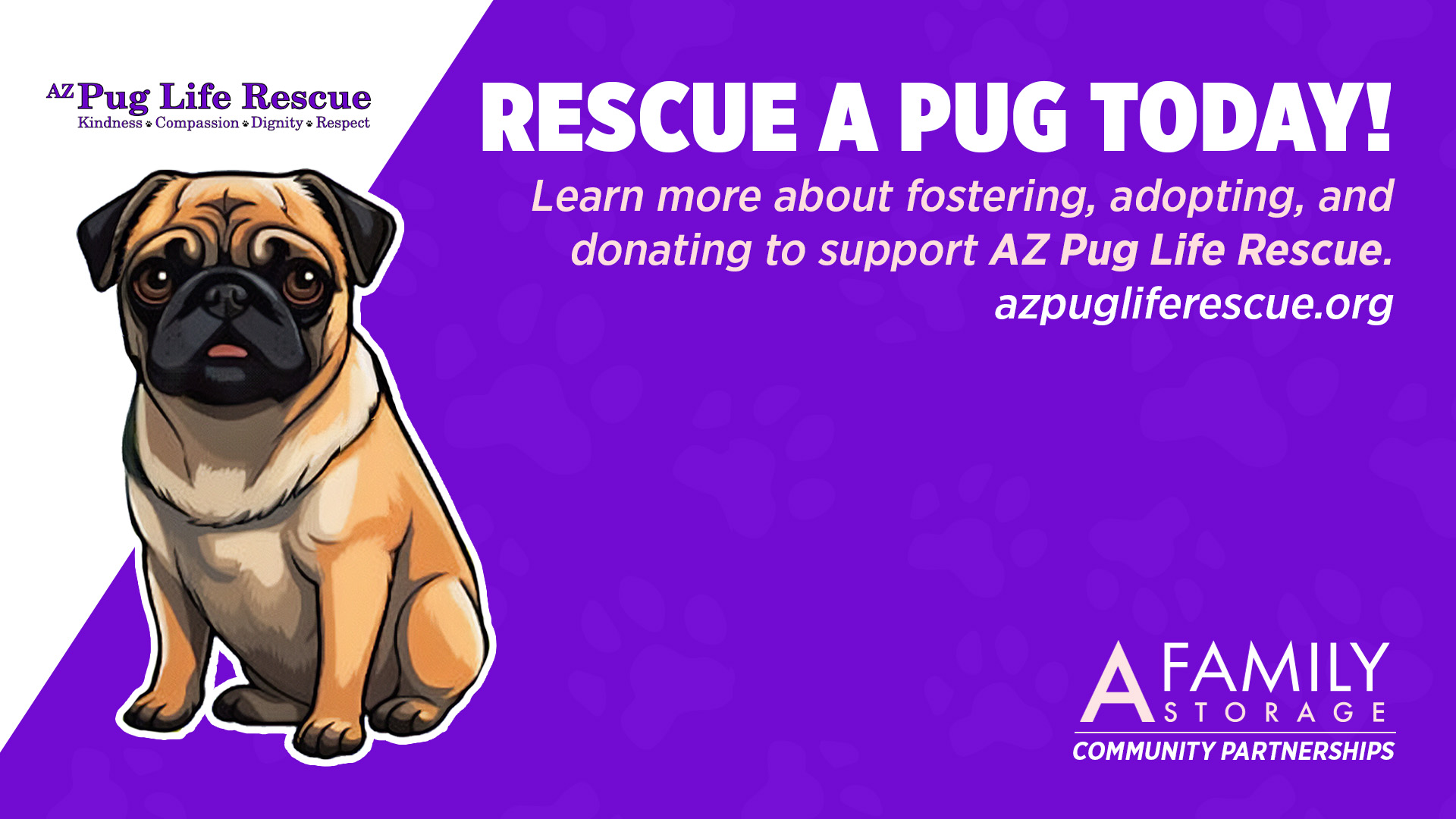 Rescue a Pug Today! | A Family Storage