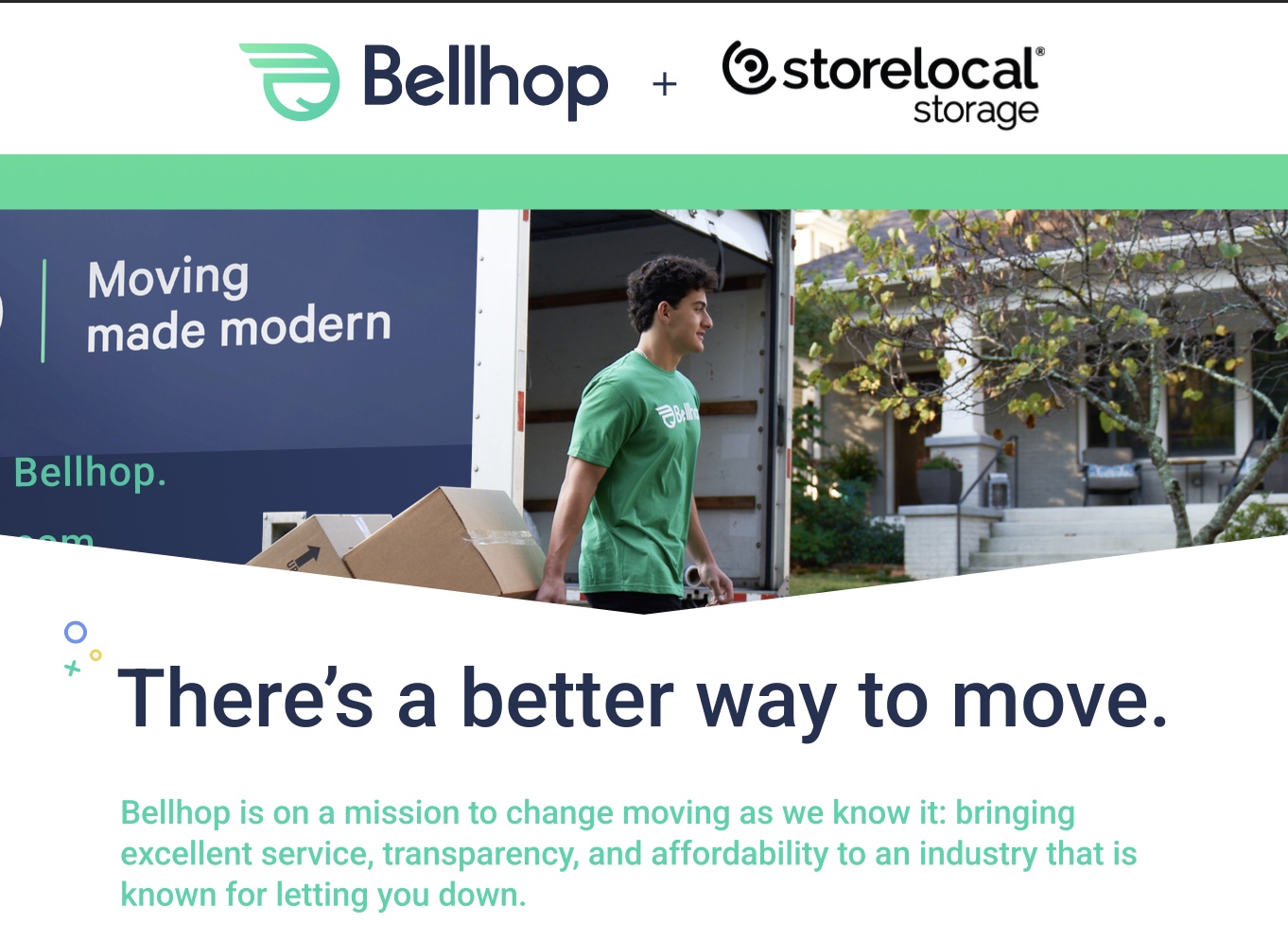 Storelocal Storage Partners with Bellhop Moving Services